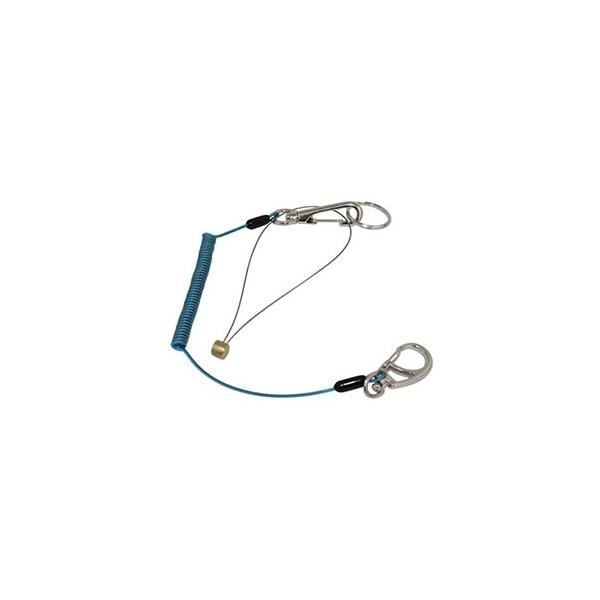 【取寄品 出荷：約5−9日 土日祝除く】【メール便6個まで対象商品】SK11 セフティコード R0.5kg SSC-05R ブルー耐久性、伸縮性抜群の落下防止、紛失防止用安全コードです。ステンレスワイヤーとウレタンコードを一体成型で丈夫です...