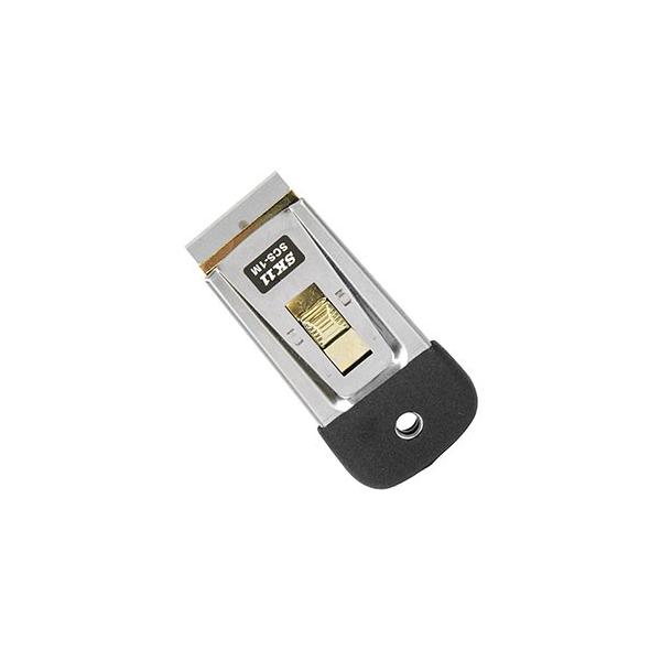 【取寄品 出荷：約5−9日 土日祝除く】【メール便2個まで対象商品】SK11 替刃式スクレーパー ミニ SCS-1Mタイル・床の汚れ落としや、シールステッカーなどの粘着物はがしに最適です。フローリング・タイルの汚れ落とし、シール等の粘着物の...
