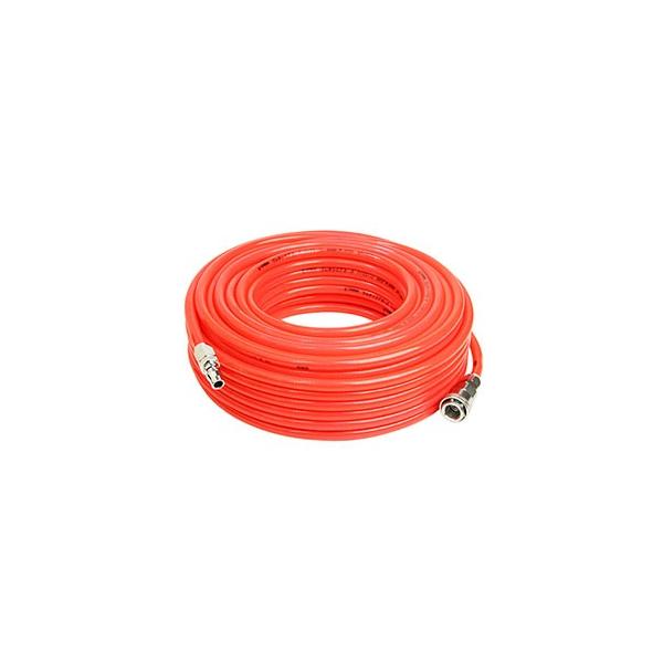 【取寄品 出荷：約5−9日 土日祝除く】E-Value ウレタンエアホース 30m EUH-30Rワンタッチカプラ付のエアーウレタンホースです。エアーホース。