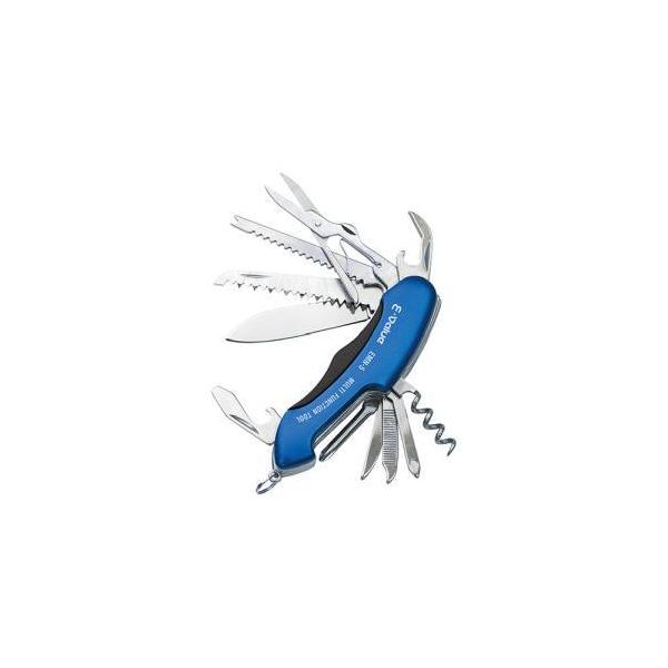 【取寄品 出荷：約5−9日 土日祝除く】手のひらサイズのボディーに15機能を搭載したマルチナイフです。