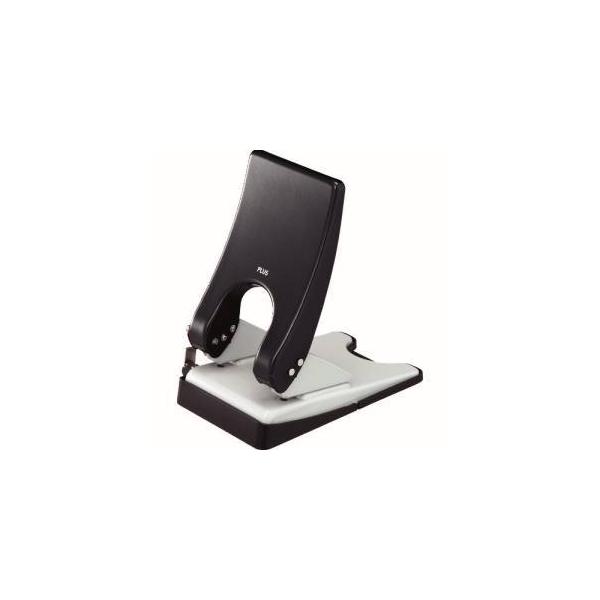 【取寄品 出荷：約2−6日 土日祝除く】軽い力で穴あけできるパワーアシストメカニズムを搭載した2穴パンチです。