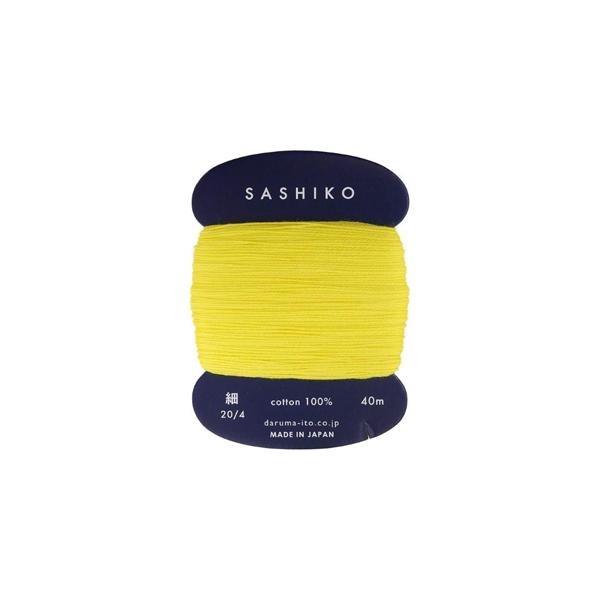 【取寄品 出荷：約5−9日 土日祝除く】【メール便6個まで対象商品】4本撚りの最も標準的な太さの刺し子糸。細かな柄から大きな柄まで刺しやすい太さです。お好きな長さにカットしやすく、収納もしやすいカード巻の糸です。