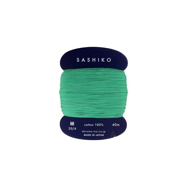 【取寄品 出荷：約5−9日 土日祝除く】【メール便6個まで対象商品】4本撚りの最も標準的な太さの刺し子糸。細かな柄から大きな柄まで刺しやすい太さです。お好きな長さにカットしやすく、収納もしやすいカード巻の糸です。