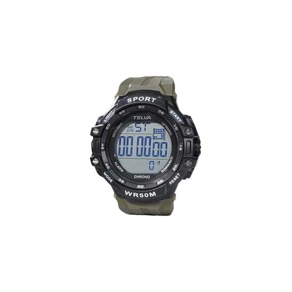 【取寄品 出荷：約5−9日 土日祝除く】テルバ デジタルウオッチ ストップウォッチ機能付き