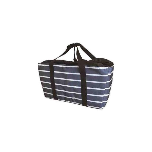 【取寄品 出荷：約5−9日 土日祝除く】レジカゴにスッポリ納まる!アルミ蒸着で保冷・保温ができるショッピングバック。レジカゴにすっぽり納まる。