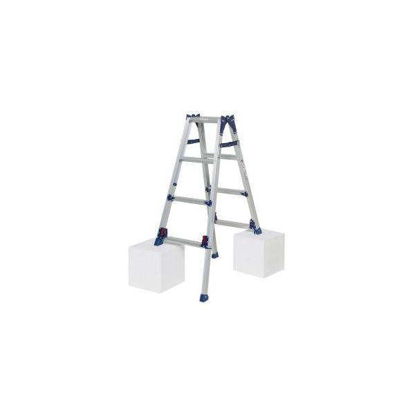 【取寄品 出荷：約3−7日 土日祝除く】55mm幅広踏ざん採用で、昇降しやすく作業性がアップするアルミ製脚立です。