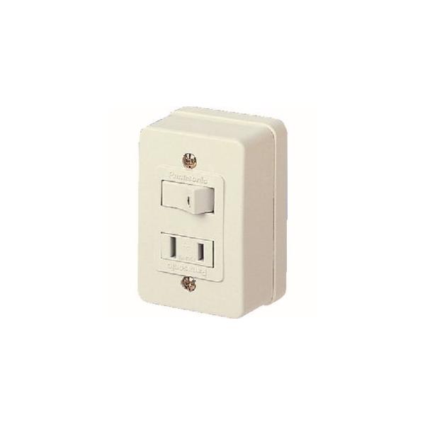 【取寄品 出荷：約5−9日 土日祝除く】パナソニック WS3901W コンセント付タンブラスイッチ ハイ角連用 Panasonic