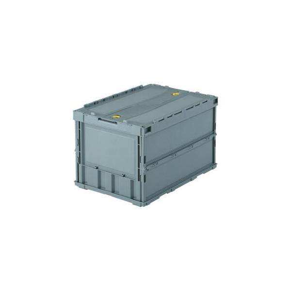 【取寄品 出荷：約2−6日 土日祝除く】●色:グレー●容量 L):51.3●折りたたみ高さ mm):71●適用カード差し 別売):-●外形寸法 mm)間口:530●外形寸法 mm)奥行:366●外形寸法 mm)高さ:336●有効内寸 mm)...