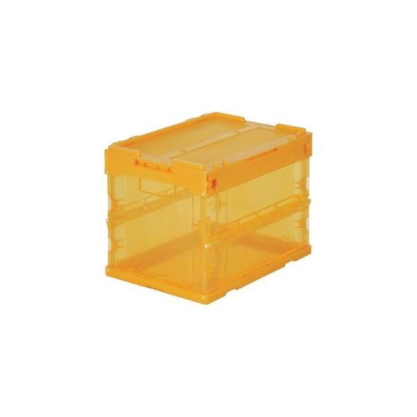【取寄品 出荷：約2−6日 土日祝除く】●中が透けて見えるため、コンテナの中身が判別しやすく、保管・管理に最適です。●折りたたんだ時の高さを最大限まで追求、従来タイプに比べて最大35%低く、これにより輸送運賃・保管スペースを大幅に削減するこ...