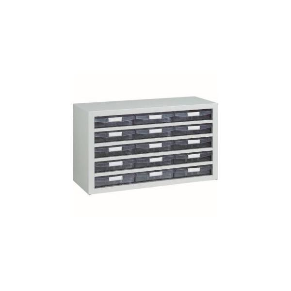 【取寄品 出荷：約2−6日 土日祝除く】【特長】●引き出しは透明タイプで中身が見えて仕分けに便利です。●本体は引き出しの飛び出し防止機能付です。●横型タイプの部品管理ケースです。●奥行が307mmなので、作業台に置いて使用しても、作業面が広...