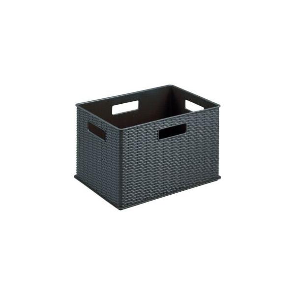 【取寄品 出荷：約2−6日 土日祝除く】【特長】●ラタン(籐)のバスケットを思わせるデザインで、オフィスや事務所などでの小物収納にぴったりです。●A4ファイルの収納が可能です。●一般的なカラーボックス(棚内寸:約390×275×275mm)...