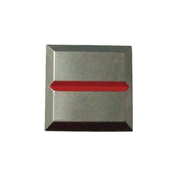 【取寄品 出荷：約2−6日 土日祝除く】●縦 mm ):50●横 mm ):50●厚さ mm ):5●貼付式●材質/仕上●プレート部:アルミダイカスト