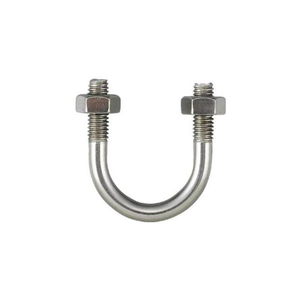 【取寄品 出荷：約2−6日 土日祝除く】【メール便6個まで対象商品】●U字金具の代表的な製品です。●横配管、縦配管にも利用できます。●配管支持金具としては、最も古くからのスタンダードな製品です。●PC管パイプ締め付け金具。