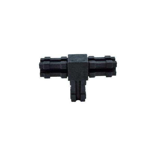 【取寄品 出荷：約2−6日 土日祝除く】【特長】●25角アルミフレーム用のジョイント部材です。●打ち込み式で樹脂を削りながらはめ込みます。【用途】●オリジナルサイズの棚・間仕切りなどの製作に。