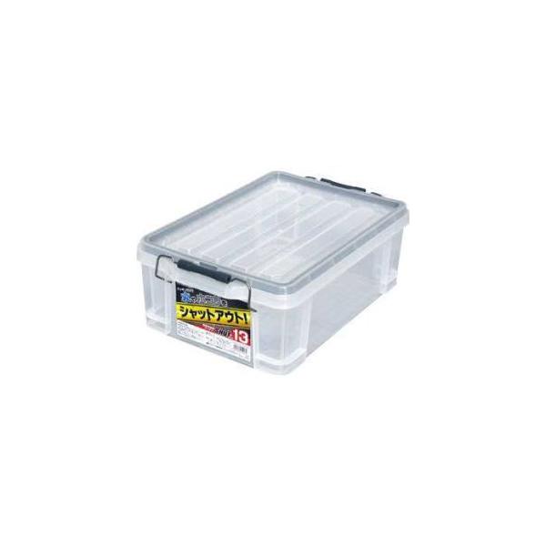 【取寄品 出荷：約2−6日 土日祝除く】水やホコリをシャットアウト!パッキン付き簡易密閉型コンテナ!スタッキング(積み重ね)可能です。フタには便利な目盛りが付いています。丈夫なステンレス線材バックル。