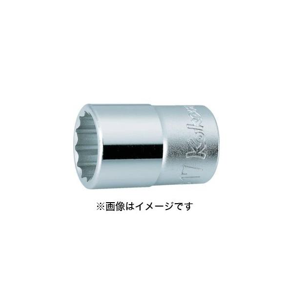 【取寄品 出荷：約7−11日 土日祝除く】ボルト/ナットに接する開口部(12角)はもちろんのこと、差し込み側の四角駆動部にも角を傷めずハイトルクを確実に伝える面接触のフラットドライブを採用しています。