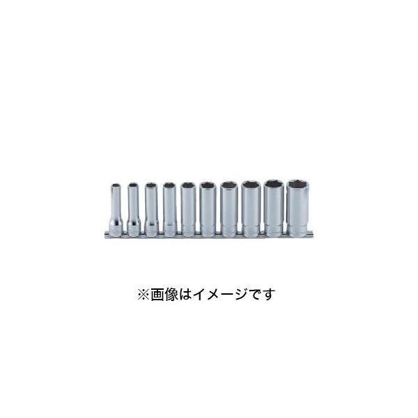 【取寄品 出荷：約7−11日 土日祝除く】●1/2(12.7mm)差込●6角ディープソケットレールセット●10ヶ組●コーケン 6角ディープソケットセット●原産国:日本●質量:1600g