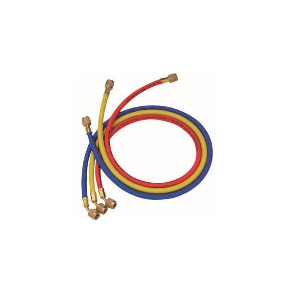 【取寄品 出荷：約3−7日 土日祝除く】新冷媒対応の高耐圧構造で、安全な作業ができる高性能ホースです。