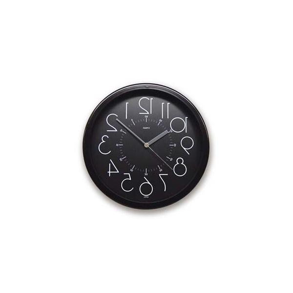 【取寄品 出荷：約5−9日 土日祝除く】針が反対に動く! パッと見ではわからない。頭を使うからこそ脳トレ。この掛け時計は、文字盤、針の動きなど、普通の時計と逆になっている逆転時計なので、鏡に写すと正常に見えるます。