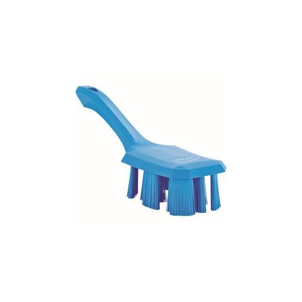 【取寄品 出荷：約2−6日 土日祝除く】あらゆる場所での洗浄に適したハードタイプのショートハンドルブラシです。