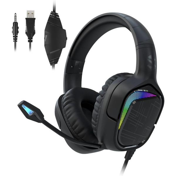 軽量の折り畳み式ゲーミングヘッドセット