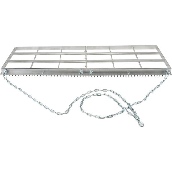 グランドを掘りおこし、平滑にならします。[商品詳細]●素材：スチール製、ユニクロームメッキ仕上●重量：４０ｋｇ●仕様：牽引用鎖／２ｍ×２本付。●原産国：日本[その他]各種伝票（見積書・納品書・請求書・領収書）は、オプションにてご指示下さい。...