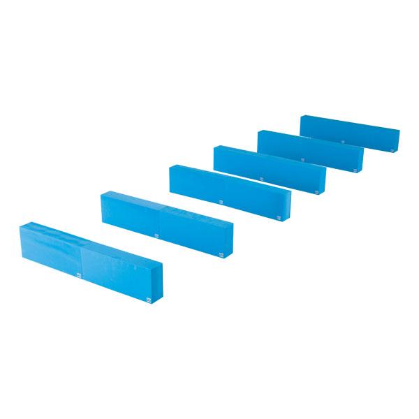 筋力・平衡性・歩行などの行動体力低下を確認し、運動能力（体力）の改善の評価ができます。ハードルを２ｍ間隔に並べての歩行（１０ｍを何秒・分に歩行できるかチェックする）[商品詳細]●材質：発泡ポリエチレン●サイズ：巾５０×奥行１０×高さ２０ｃｍ...