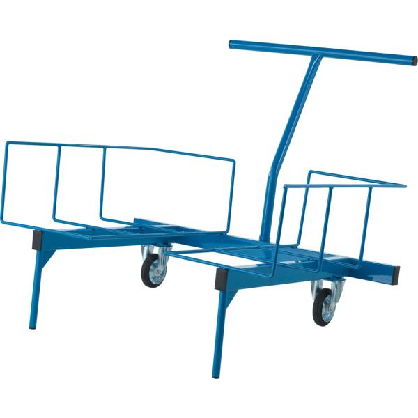 ハードル２０台運搬可能です。[商品詳細]●素材：スチール●サイズ：長さ９２×幅１３０×高さ１０１ｃｍ●自重：３２ｋｇ●キャスター：直径１５ｃｍキャスター付●原産国：日本[その他]各種伝票（見積書・納品書・請求書・領収書）は、オプションにてご...