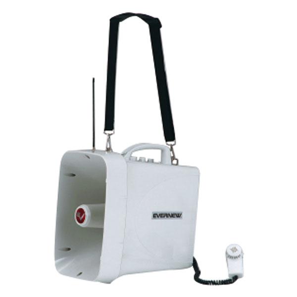 [商品詳細]●サイズ：幅２１．８×高さ３７．１×奥行３５ｃｍ●自重：約４．９ｋｇ（乾電池含）●使用電源：単１乾電池８本（別売）、出力：定格３０Ｗ／最大４５Ｗ、外部電源使用範囲：ＤＣ１０Ｖ〜１６Ｖ（１２Ｖバッテリー）●持続時間：音声時約２２時...