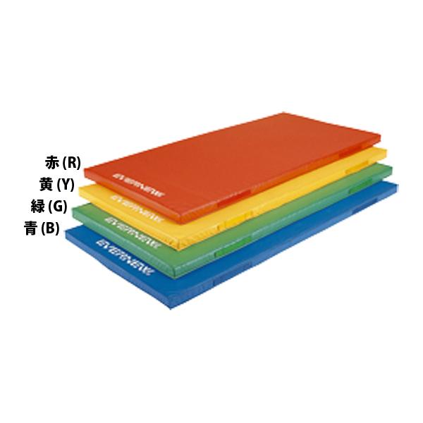 環境対応防水型マットです。ぬれた場所での長時間のご使用はお避け下さい。[商品詳細]●カラー：青、緑、赤、黄●サイズ：長さ１８０×幅９０×高さ５ｃｍ●素材：中身＝硬質ウレタン５ｃｍ、外被＝ポリエステル６号基布防水仕様●重量：４．２ｋｇ[ご注意...