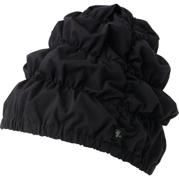 防水性の生地で髪の毛を濡れにくくします。（水を通しにくいフィルムをラミネート加工しています）キャップの中が蒸れにくい透湿性のある生地を使用しています。締め付け感の少ないゆったりとしたかぶり心地でどなたにもご使用頂けます。[商品詳細]●素材：...