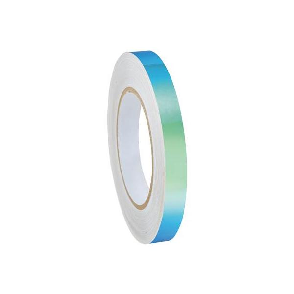 オーロラのように、光や角度、見る場所でカラーを変えるデコレーションテープ。テープ１巻でフープ１〜２本が目安です。[商品詳細]●素材：ポリエチレンテレフタレート、ポリプロピレン貼り合わせ（裏面粘着）●サイズ：幅１．５ｃｍ、長さ３３ｍ[納期につ...