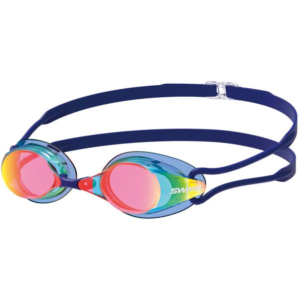 ノンクッションレーシングスイムゴーグルミラーレンズ。レンズに施された波状形状により流水抵抗が軽減。[商品詳細]●アイカップ/ポリカーボネート、ベルトアジャスター/ポリカーボネート、鼻ベルト/エラストマー、ベルト/エラストマー、TF(トランス...