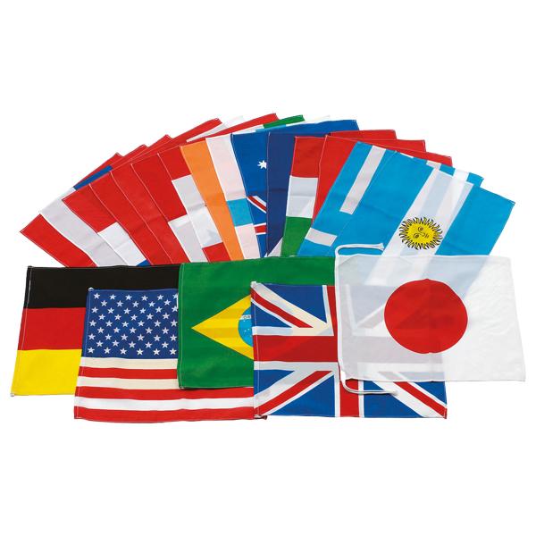 運動会・イベントを楽しく彩る、２０ケ国セットの万国旗。色落ちの心配がないアクリル素材の万国旗 こちらの商品は返品、交換はお受けしかねますのでご了承ください。[商品詳細]●２０ケ国／組●重さ：３６０ｇ／組●素材：アクリル（３４×４３ｃｍ）●※...