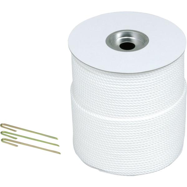 [商品詳細]●サイズ：６ｍｍ×３００ｍ●材質：ポリエチレン●カラー：白●クイ：Ｂ５９４７付（１００本）[その他]各種伝票（見積書・納品書・請求書・領収書）は、オプションにてご指示下さい。[納期について]発送までの目安：５〜２０営業日（土日祝...