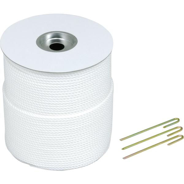 [商品詳細]●サイズ：６ｍｍ×３００ｍ●材質：ポリエチレン●カラー：白●クイ：Ｇ１５８７付（１００本）[その他]各種伝票（見積書・納品書・請求書・領収書）は、オプションにてご指示下さい。[納期について]発送までの目安：５〜２０営業日（土日祝...