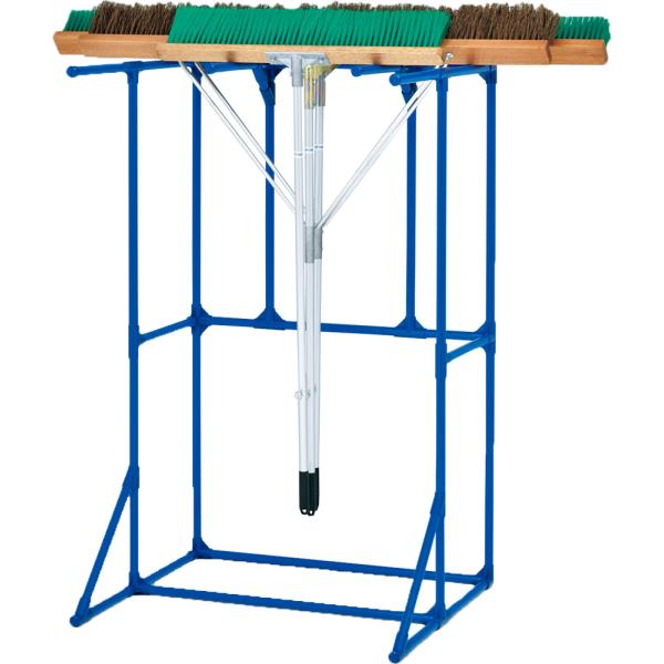 ブラシ部を傷めず整理ができます。支え棒付コートブラシや、レーキ等の収納に便利です。サビに強く、軽量の鋼鉄入り非塩ビ樹脂パイプ使用[商品詳細]●サイズ：幅１００×奥行９０×高さ１６０ｃｍ●重量：１０ｋｇ●素材：鋼鉄入り非塩ビ樹脂パイプ（２８ｍ...