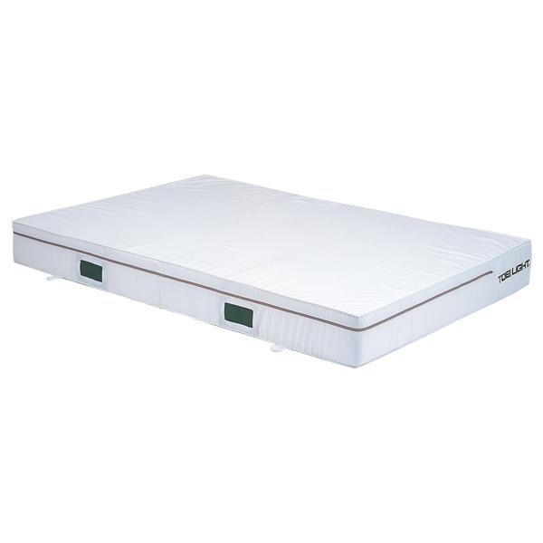 体操用（小・中学校用）。エステル帆布の繊維は丈夫でシワになりにくく、吸湿性が少なく乾燥が速く、対候性に優れ、虫やカビがつきにくいという特性を持っています。[商品詳細]●サイズ：１５０×２００×２０ｃｍ●重さ：１０ｋｇ●素材：外被／エステル３...