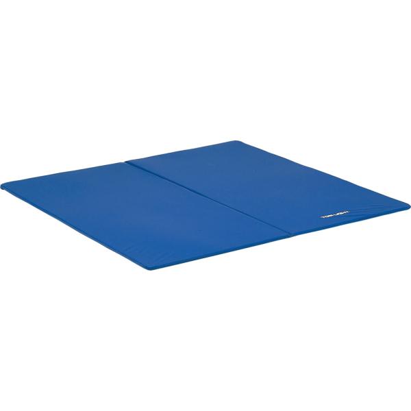 トレーニング等の準備運動や床運動に適しています。大型（１８０×１８０ｃｍ）二つ折り収納便利なストレッチマット。型くずれや底づきの心配のないポリエチレンフォームを採用。ターポリンカバーは防水性に優れ、使用後のメンテナンスも手軽にＯＫ。[商品詳...