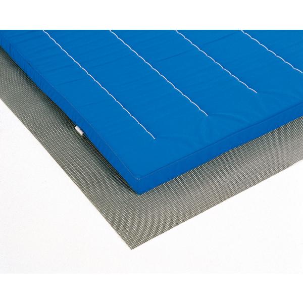 軽量かつすべり止め効果の良い、跳び箱、踏切板、マット用すべり止めシート。運賃ランク６[商品詳細]●素材：ポリエステル、塩化ビニールコーティング●サイズ：９０×２００ｃｍ●厚さ：１．５ｍｍ●重量：８００ｇ[その他]各種伝票（見積書・納品書・請...