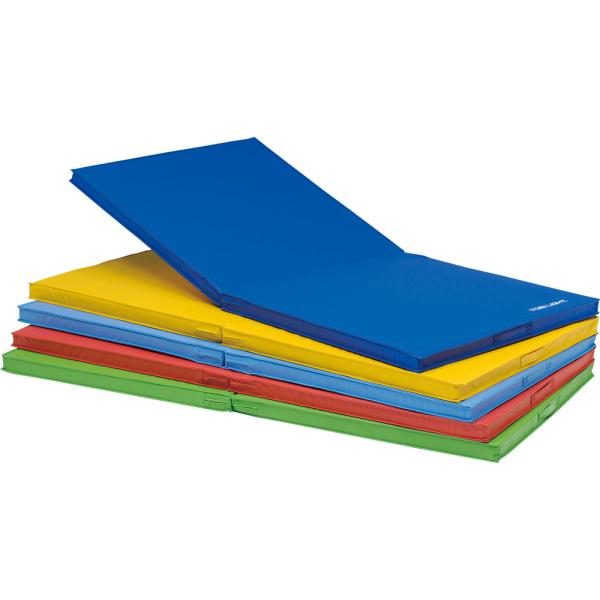 屋外でも使える二つ折りマットです。設置・収納性に優れるので、屋外でのマット運動導入時の負担を軽減します。[商品詳細]●サイズ：９０×１８０×厚さ５ｃｍ●重さ：５ｋｇ●素材：外被／ターポリン（防水・防炎加工）、芯材／ポリエチレンフォーム●二つ...