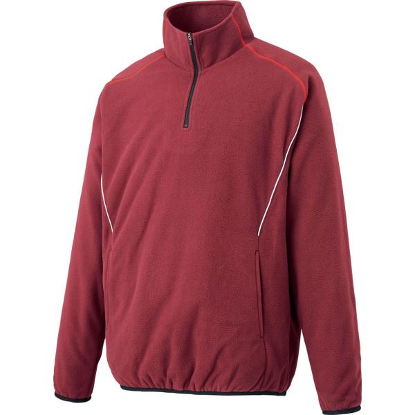 タフタ裏地付きで風も防ぎつつ、軽量で動きやすいフリースジャケット。[商品詳細]●表地/フリース(ポリエステル100%)、裏地/タフタ(ポリエステル100%)●保温、軽量●中国●高校野球ルール対応、ポケット付き[納期について]出荷までに３〜５...