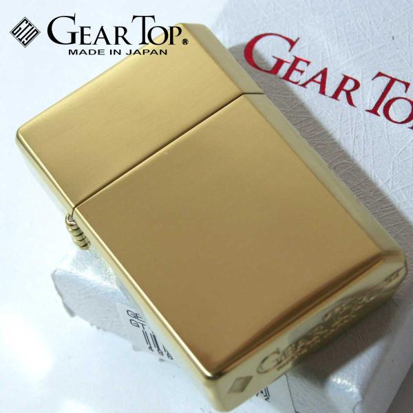 GEAR TOP ギアトップ 無地 ブラスミラー フリントオイルライター GT1-07喫煙具:ライター:GEAR TOP ギアトップ:プレーンライター