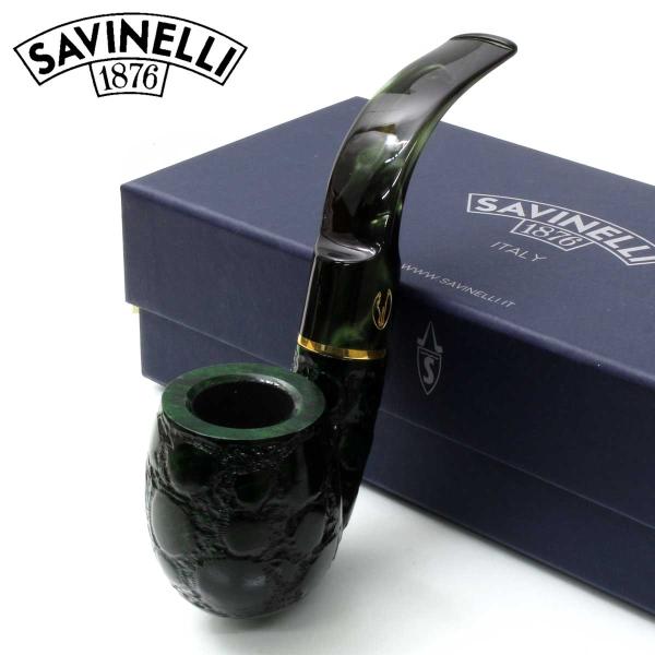 最良質のブライヤーの故郷イタリア。その誇りにかけて生まれたサビネリ。他の国が真似のできない、デザインの国イタリアの薫り。100年を超える歴史が育てたセンスがどのモデルにも息づいている。ワニ皮を見立てた表面加工。ボウルの色調とアクリル吸い口の...