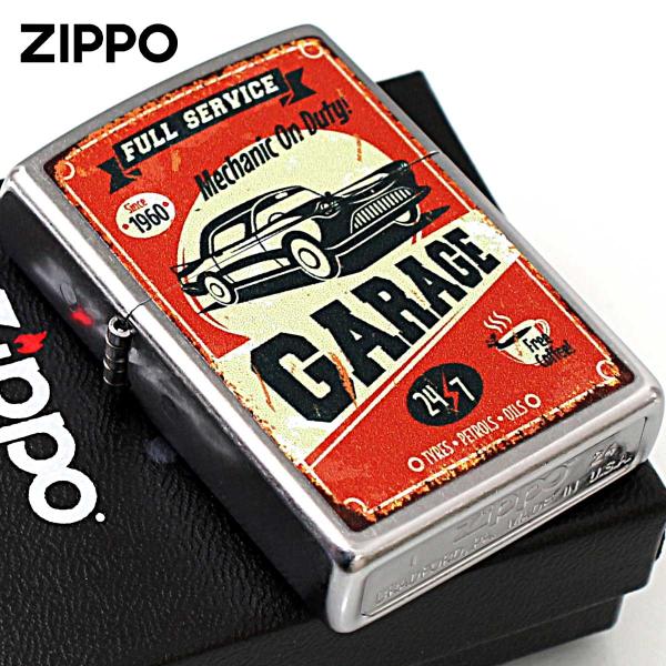 昔懐かしいオールドポスターのようなデザインです。「Garage Mechanic On Duty！」このデザインは、ブリキ看板やTシャツなどもあるようです。 No.207のストリートクロームにプリント加工。普段使いにオススメです。※補足※U...