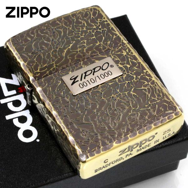 限定1,000個生産のLIMITED Edition。3面サイドにリューター加工、表面と裏面はエッチングで柄をデザインして贅沢な5面仕上げ。さらに、「ZIPPO LOGO METAL」が、貼り付けられたZIPPO。ケース裏面には、限定の証「...