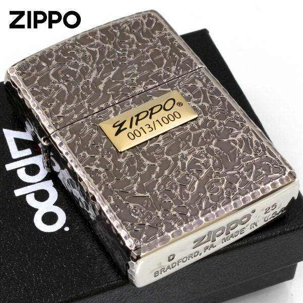 限定1,000個生産のLIMITED Edition。3面サイドにリューター加工、表面と裏面はエッチングで柄をデザインして贅沢な5面仕上げ。さらに、「ZIPPO LOGO METAL」が、貼り付けられたZIPPO。ケース裏面には、限定の証「...