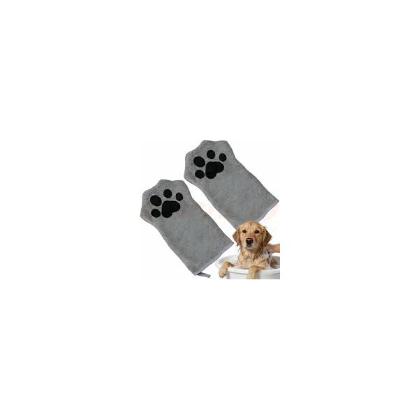 柔らかくて優しい：手袋の柔らかい質感は敏感肌に最適で、優しいグルーミングソリューションを提供し、掃除中にペットが快適でリラックスできるようにします。<br>吸水性に優れた素材：高品質のコーラルフリースを使用したこのグローブは、優...