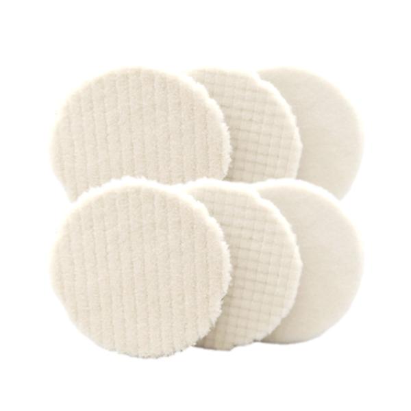 本製品は直径125mmのウールバフで、車用から家具、金属、大型石材まで幅広く使える研磨パッドです。粗目、中目、細目の3種類から選べるため、下地処理から仕上げまでの工程に合わせて使い分けができます。毛足の整ったウール素材がコンパウンドを均一に...