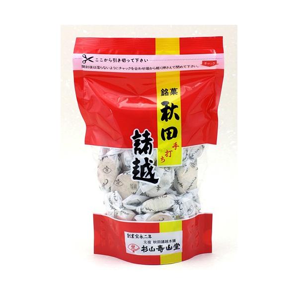 秋田蕗の形をした一口大の諸越です。表面を焼いてあるので大変香ばしく、和三盆糖の上品な甘さで何粒でも食べられます。1粒ずつ包装してあります。■社名：杉山壽山堂■内容量：110g■原材料：小豆粉・砂糖・和三盆糖